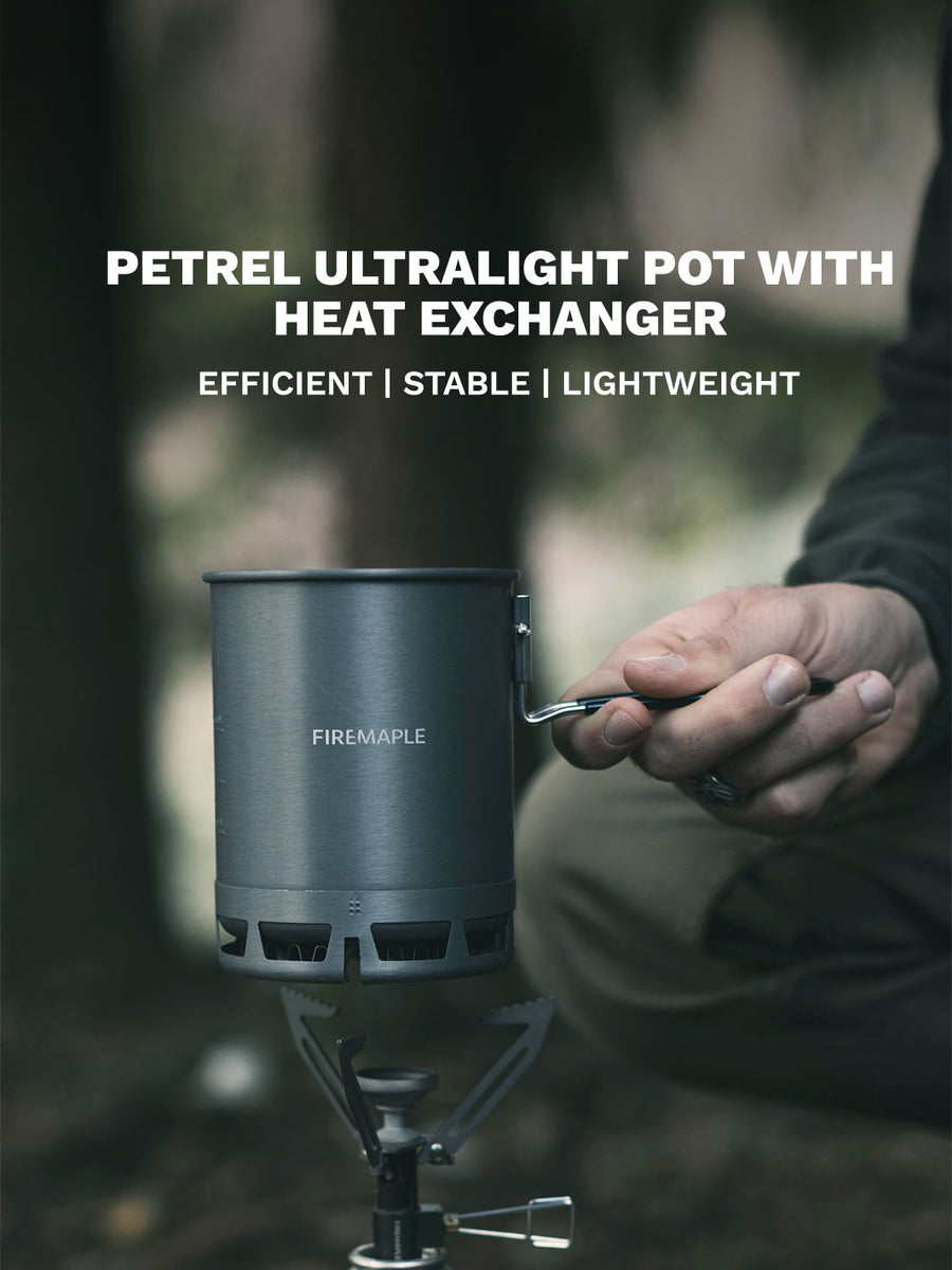 Petrel Ultralight 600ml Pot with Heat Exchanger | Solo Adventures – Fire Maple