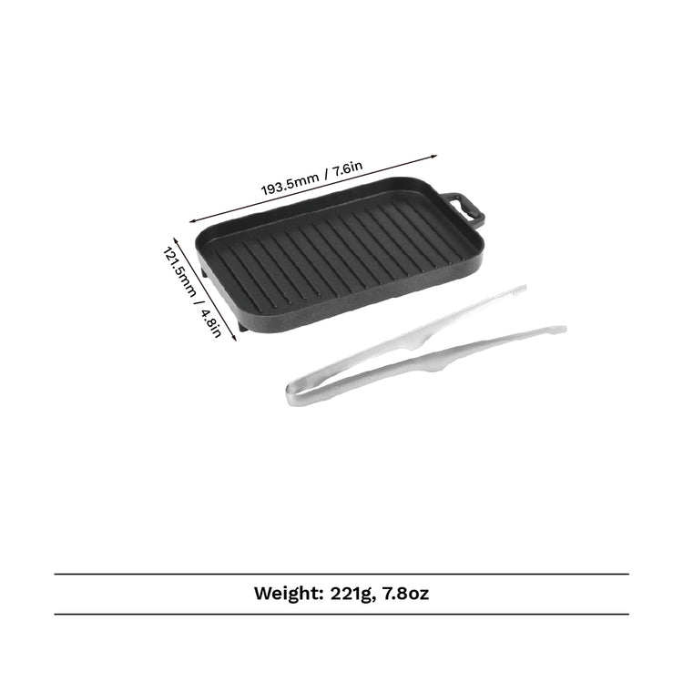 FireMaple 190g Sunflower Grill Plate - Non-Stick, Lightweight, Portable ...