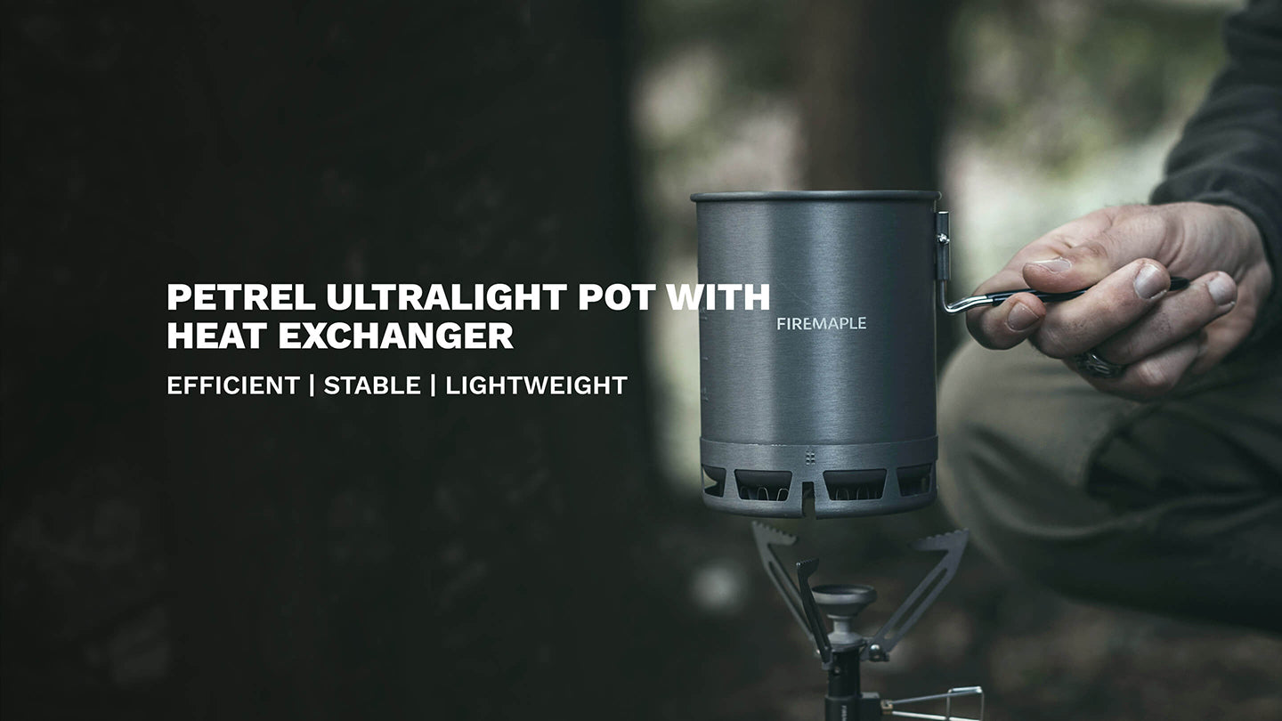 Petrel Ultralight 600ml Pot with Heat Exchanger | Solo Adventures – Fire Maple