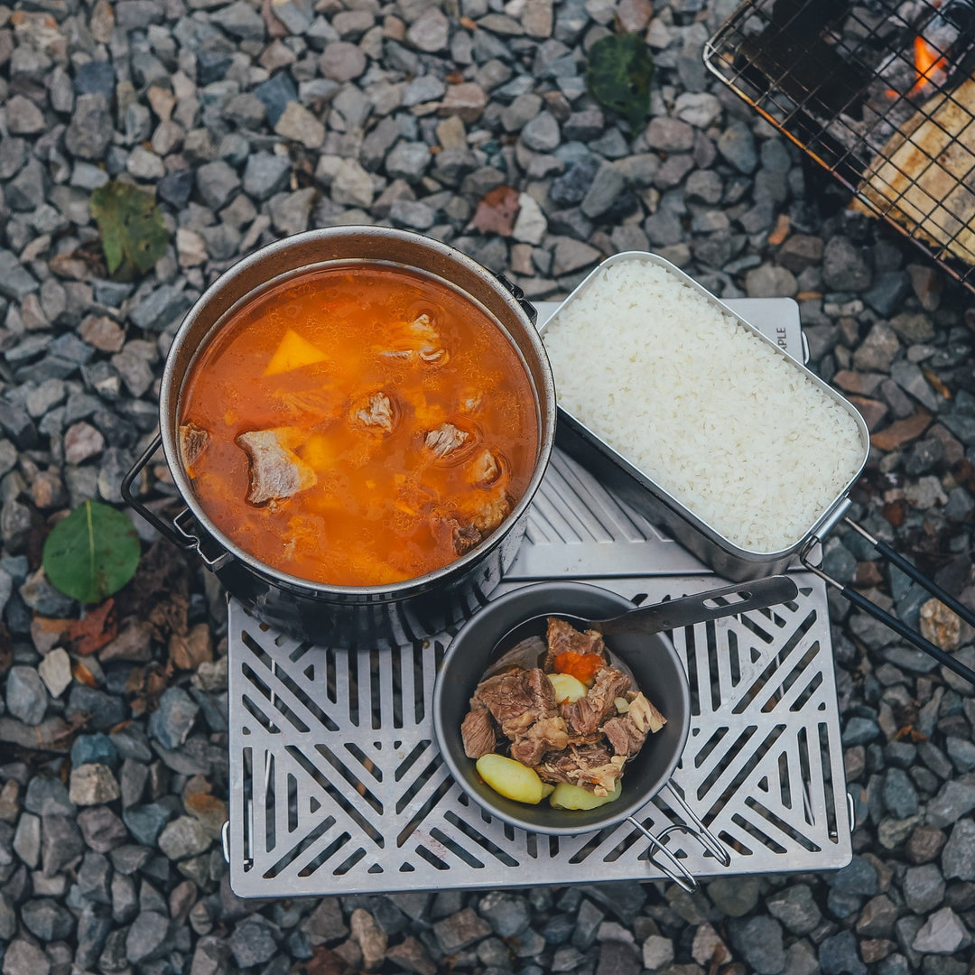 Camping Pot Fire Maple Antarcti 1.2L With Lid | SUS304 Stainless Steel ...