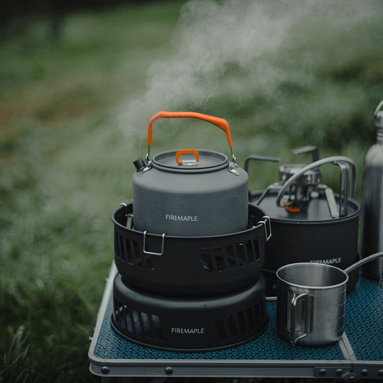 Firemaple Cooking Kit with Pots and Pans With Gas Burner – Wood To ...