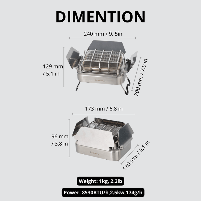 Camping Heater & Stove for Winter Camping | Sunflower X | Fire Maple